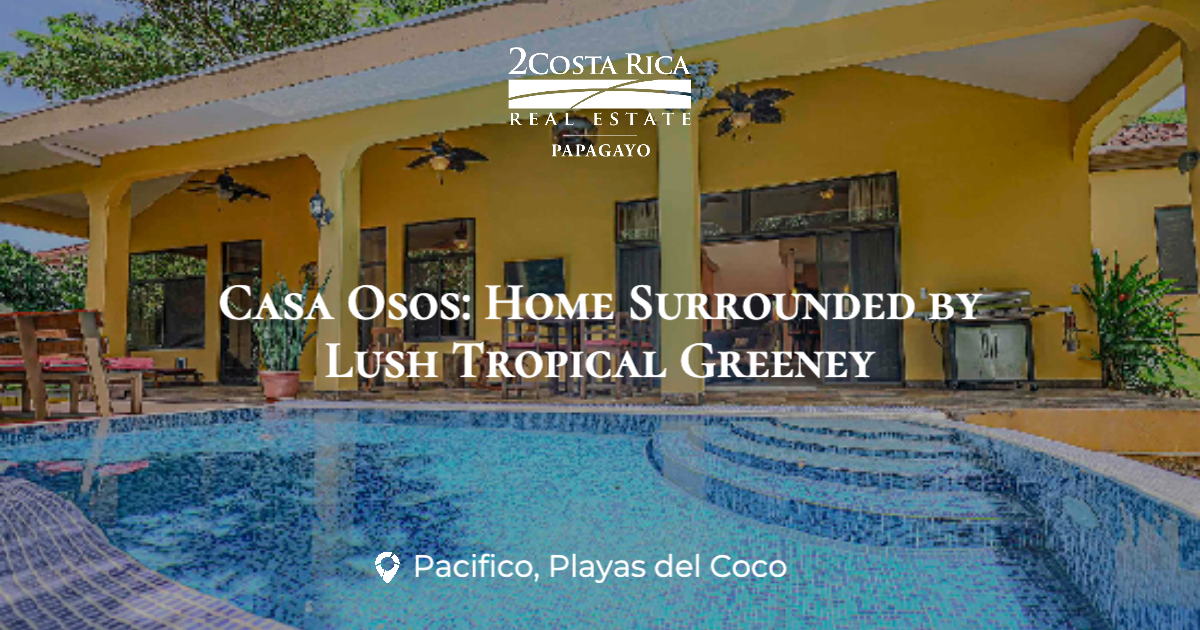 Casa Osos: 3 Bedroom Home in Pacifico Surrounded by Lush Tropical Greeney